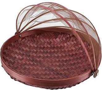Guru Shop Guru-Shop Corbeille &agrave; Fruits Anti-mouches en 3 Tailles - Marron, Marron, Taille : 25 cm &Oslash;, Accessoires de Cuisine et Divers