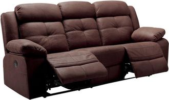 Altobuy Altobuy - fabares - Canapé Relax Electrique 3 Places Chocolat