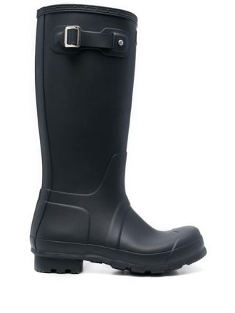 Hunter bottes de pluie &agrave; bout rond - Bleu