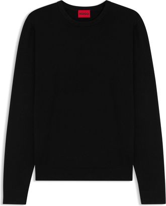 HUGO BOSS Herren San Cody-CV Regular-Fit Pullover aus Soften Garnen mit Rundhalsausschnitt Schwarz001 XXL