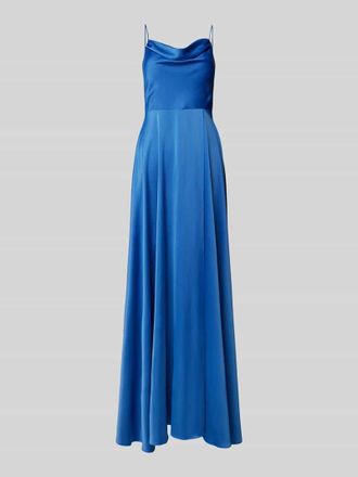 Jake*s Maxikleid aus Satin mit Wasserfall-Ausschnitt