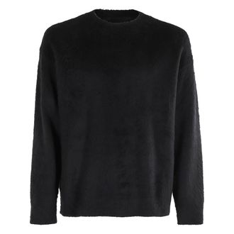 Roberto Collina Schwarzer Strickpullover mit gepresstem Fleece - - Knitwear - Herren - Schwarzk - L