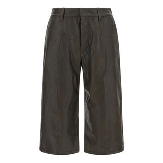 Christophe Lemaire Leder-Bermudashorts - - Shorts - Damen - Braun - S