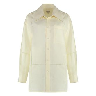 Bottega Veneta Leinenhemd - - Blouses & Shirts - Damen - Gelb - 3XS