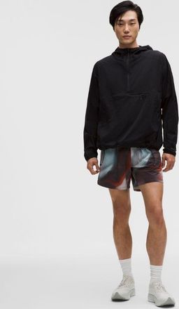 lululemon Mile Maker Shorts ohne Liner aus -Stoff f&uuml;r M&auml;nner - 15 cm - Orange - Gr&ouml;&szlig;e 2XL