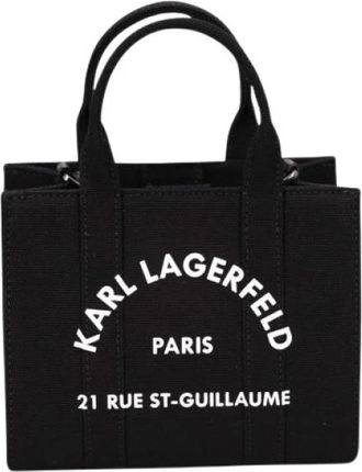 Karl Lagerfeld Femme, Sacs, Noir, Taille: ONE Size Square Mini Tote