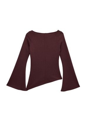 Koton Langarmshirt Koton Baumwolle Asymmetrisches Langarmshirt