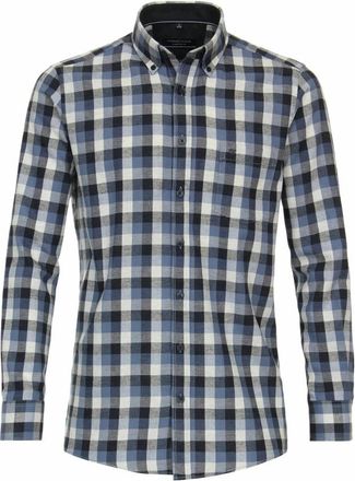 Casamoda Kariertes Hemd - - Shirts - Herren - Blau - M