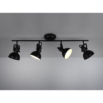 Trio Leuchten Deckenstrahler gina 4-flammig Metall Schwarz, Breite 79cm