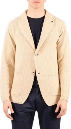 Paoloni Homme, Vestes, Beige, Taille: 3XL Blazer