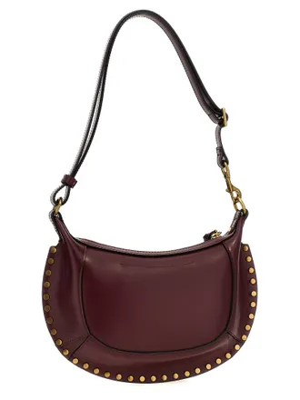 Isabel Marant Studded Leather Shoulder Bag - Burgundy