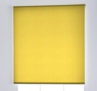 ZEBRA TEXTIL Estoralis - Aitana - Rollo transparent Jacquard, 150 x 175 cm, Gelb