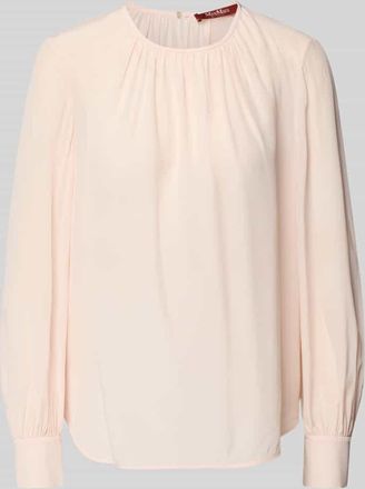 Max Mara Regular Fit Seidenbluse mit Raffung