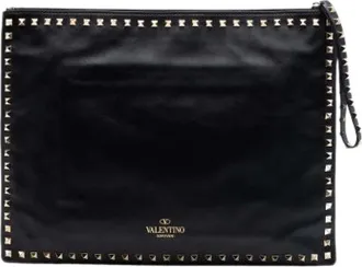 Valentino Pre-owned Sac bandouli&egrave;re clout&eacute; - Femme - Pre-owned - Noir - Taille: ONE Size