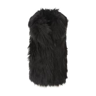 Karl Lagerfeld Faux Fur Gilet - - Jackets - Damen - Schwarzk - M