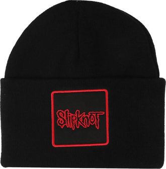 Amplified Logo Strickm&uuml;tze | Slipknot | BandMerch, Band-Accessoire f&uuml;r Herren, Damen, Kinder, Unisex, Fr&uuml;hling, Sommer, Herbst, Winter, Musik Fan, Festival