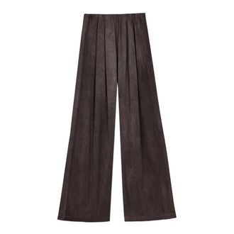 Cortana Weite Satin-Hose - - Trousers - Damen - Rot - 2XS