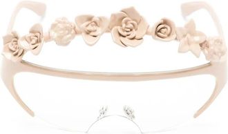 Yvmin Yvmin, Femme, Accessoires, Beige, Taille: ONE Size Lunettes de soleil florales