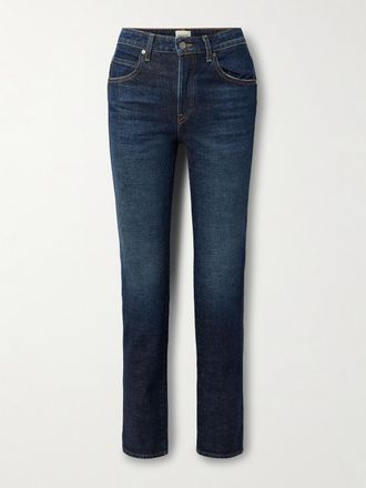 Khaite Viv Hoch Sitzende Jeans Mit Schmalem Bein - Blau