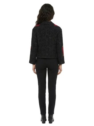 Dolce & Gabbana Womens Black Cotton Full-Length Jacket Clothing