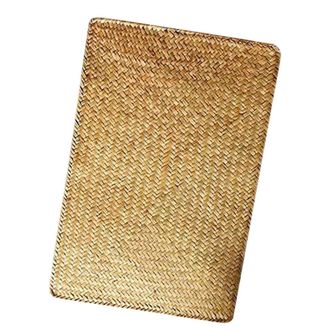 BESPORTBLE Rustikales Rechteckiges Tischset aus Gewebtem Seetang Rutschfester Wiederverwendbarer Platzdeckchen f&uuml;r Tee Kaffeetassen Hitzebest&auml;ndig f&uuml;r Esszimmer 