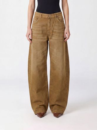 The Attico Jean baggy taille haute en denim de coton