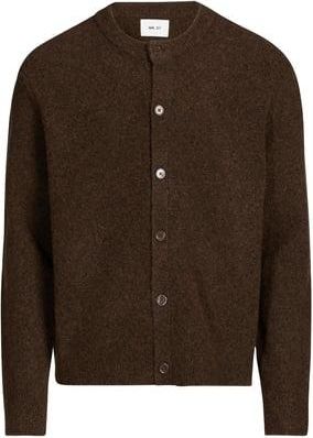 Nn.07 Cardigan &agrave; col rond en laine m&eacute;lang&eacute;e