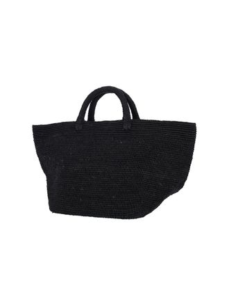 Ibeliv Womens Bags Black Raphia