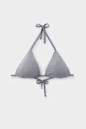 Calzedonia Triangel-bikinioberteil Metallic Glow Grau