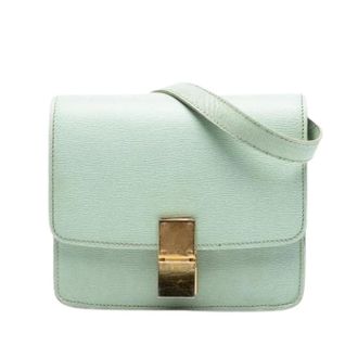 Celine Sac bandouli&egrave;re en cuir Pre-owned - Femme - Pre-owned - Vert - Taille: ONE Size