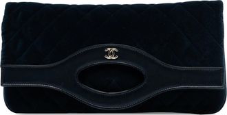 Chanel Clutches - Quilted Velvet 31 Clutch - Gr. unisize - in Blau - für Damen