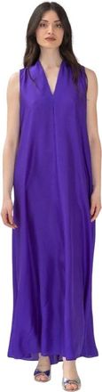 Momoni Femme, Robes, Violet, Taille: 40 FR Cueva Maxi Dress