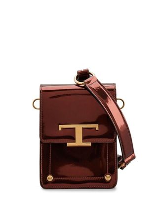 Tod's mini sac &agrave; bandouli&egrave;re T Timeless - Marron