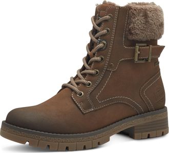 s.Oliver Damen Stiefeletten zum Schnüren Wasserabweisend Vegan, Braun (Cognac), 40 EU