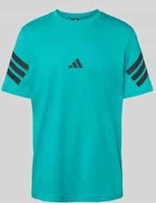 adidas Regular Fit T-Shirt mit Logo und Rundhalsausschnitt