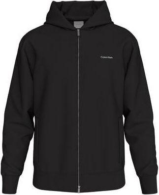 Calvin Klein Sweat zipp&eacute; &agrave; capuche avec manches longues en coton m&eacute;lang&eacute;