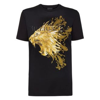 Billionaire Boys Club Homme, Tops, Noir, Taille: XS T-shirt Col Rond MC Lion