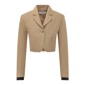 Max Mara Buono Cropped Blazer - - Jackets - Damen - Braun - S