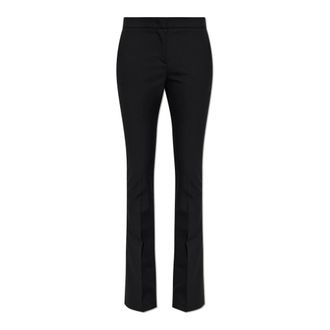 Blumarine Pantalon &agrave; pinces et jambes &eacute;vas&eacute;es - Femme - Pantalons - Noir - Taille: 36 FR