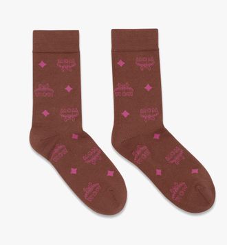 MCM Stricksocken mit Monogramm