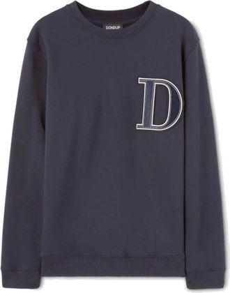 Dondup Homme, Sweatshirts et sweats &agrave; capuche, Bleu, Taille: L Felpa