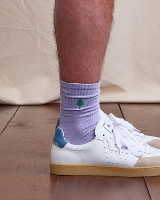 Faguo Chaussettes rose gris&eacute; coton