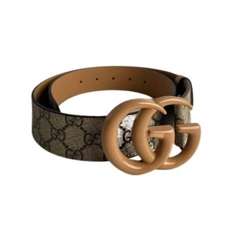 Gucci Pre-owned Canvas G&uuml;rtel - - Pre-owned - Damen - Braun - ONE SIZE