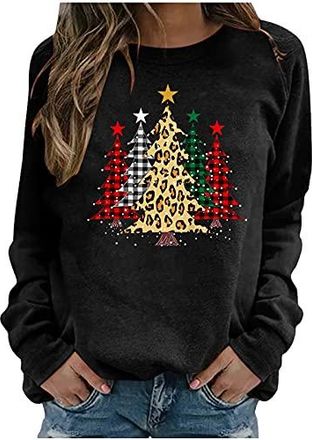 Generic Sweat-shirt &agrave; manches longues pour femme 2026, jaune, XXL