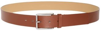 Calvin Klein Herren G&uuml;rtel Warmth Buckle Smooth 3,5 cm Eckige Schnalle, Braun (Ck Cognac/Antique Silver), 110 cm