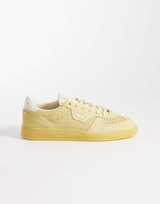 Tommy Jeans Greenwich - Baskets en daim - Jaune clair-Neutral