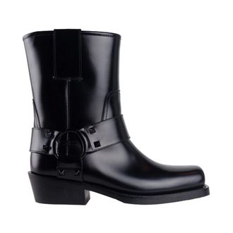 Valentino Garavani Femme, Chaussures, Noir, Taille: 36 EU Rockstud Bottes &agrave; cheville