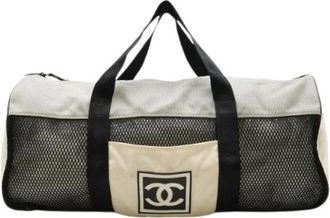 Chanel unisex, Pre-owned, Gris, Taille: ONE Size Sac week-end en nylon Pre-owned