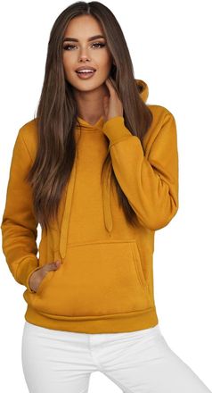 OZONEE Damen Kapuzenpullover Sweatjacke Sweatshirt Farbvarianten Kapuzenjacke Kapuzenpulli Kapuze Langarm Hoodie Sport Style Casual Fitness Training Basic 77