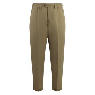 Pantaloni Torino Homme, Pantalons, Beige, Taille: W35 Pantalon en coton-lin &agrave; revers avec poches